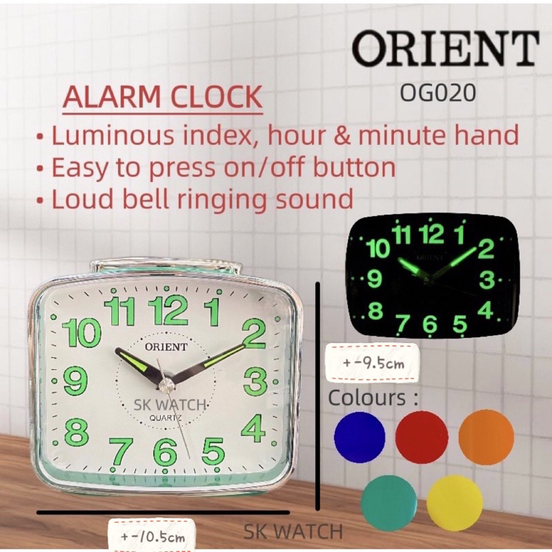 Oriental Alarm Clock / OG020 / Jam Loceng kuat | Shopee Malaysia