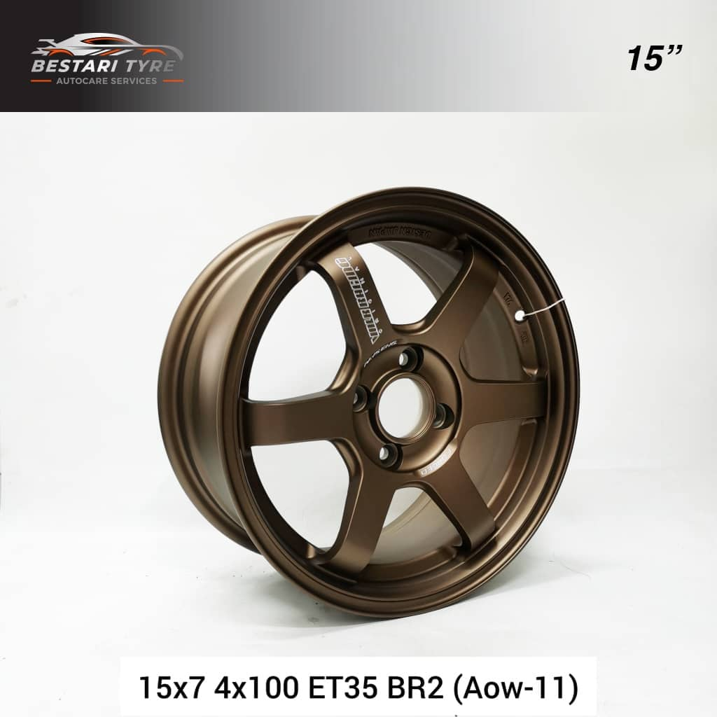 (AOW-11) NEW SPORT RIMS ORIGINAL AUTO OPTION WHEEL 15 INCH 15X7 4X100 ET35 BR2 READY STOCK SPORT ...