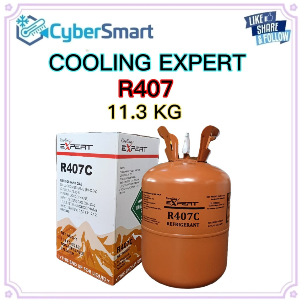 R407C 11.3KG Refrigerant Gas (Cooling Expert) | Shopee Malaysia