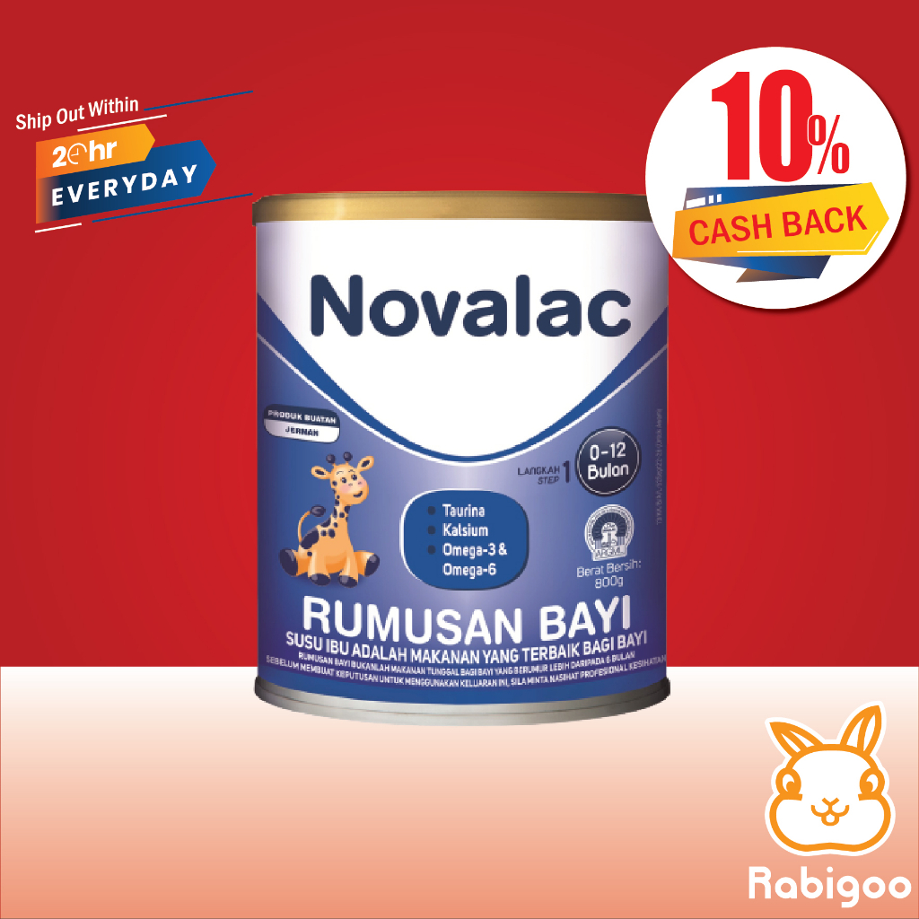 [CASHBACK 10%] Novalac Step 1 Infant Formula - 800g (Milk Formula ...
