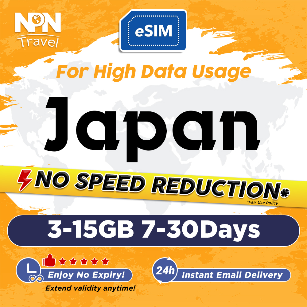 eSIM Japan 7-30 Days 3-15GB 4G Data | Instant 24h Email Delivery | High Speed Data KDDI eSIM ...