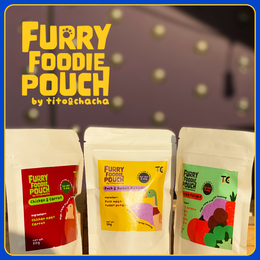 Tito and Chacha Furry Foodie Pouch Series Pet Toppers/Treats/Snacks for ...
