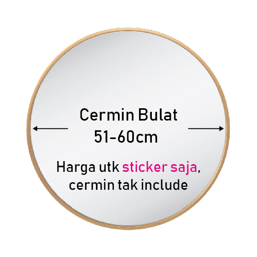 CUSTOM STICKER DIY WELCOME BOARD/ MIRROR STICKER / STICKER CERMIN ...