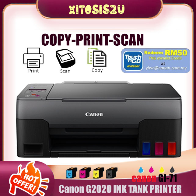 CANON PIXMA G2020 Refillable Ink Tank Printer ALL-IN-ONE (PRINT, SCAN ...