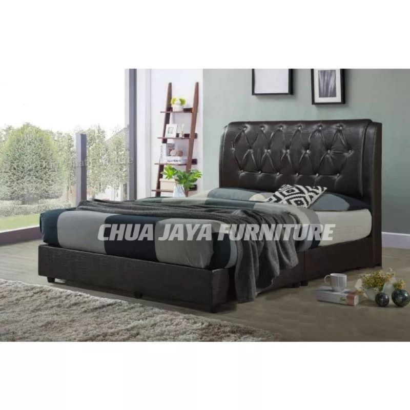 (KATIL 'AG38 ) KATIL CHESTERFIELD QUEEN @FULL DIAMOND DESIGN BEDFRAME ...