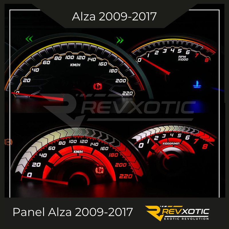 Papan Panel Custom Meter Perodua Alza 2009 - 2017 (Model sebelum ...