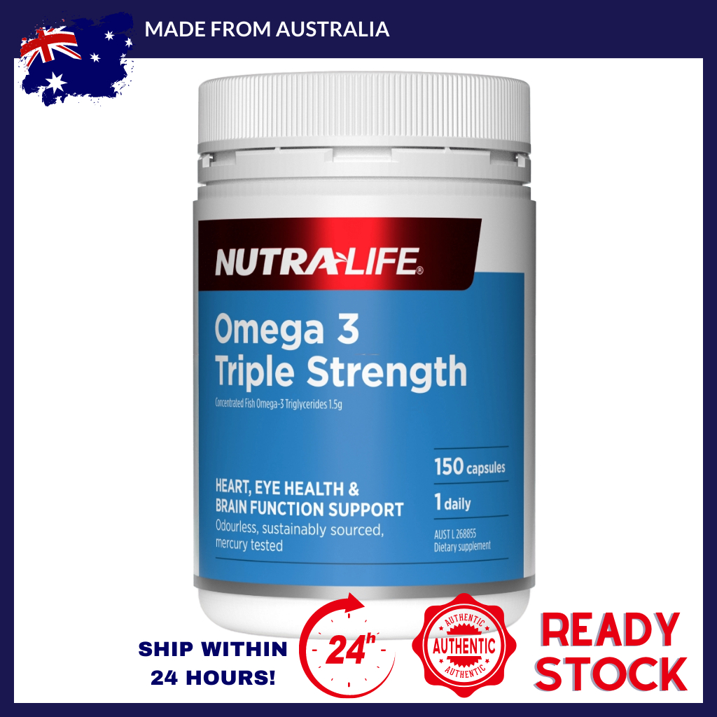 [Authentic from Australia] Nutra-Life Omega 3 Triple Strength Odourless ...