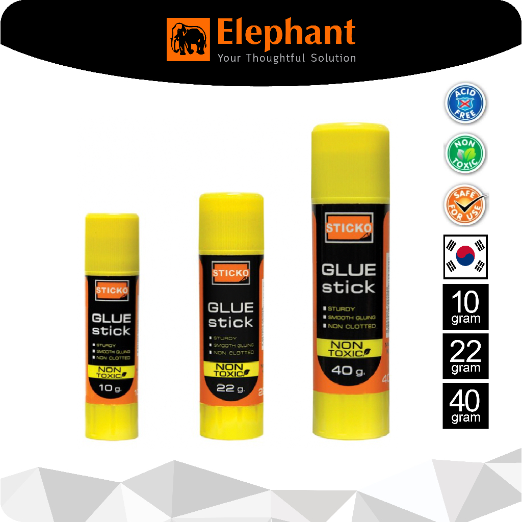 Elephant Brand Glue Stick (10g, 22g, 40g) | Shopee Malaysia