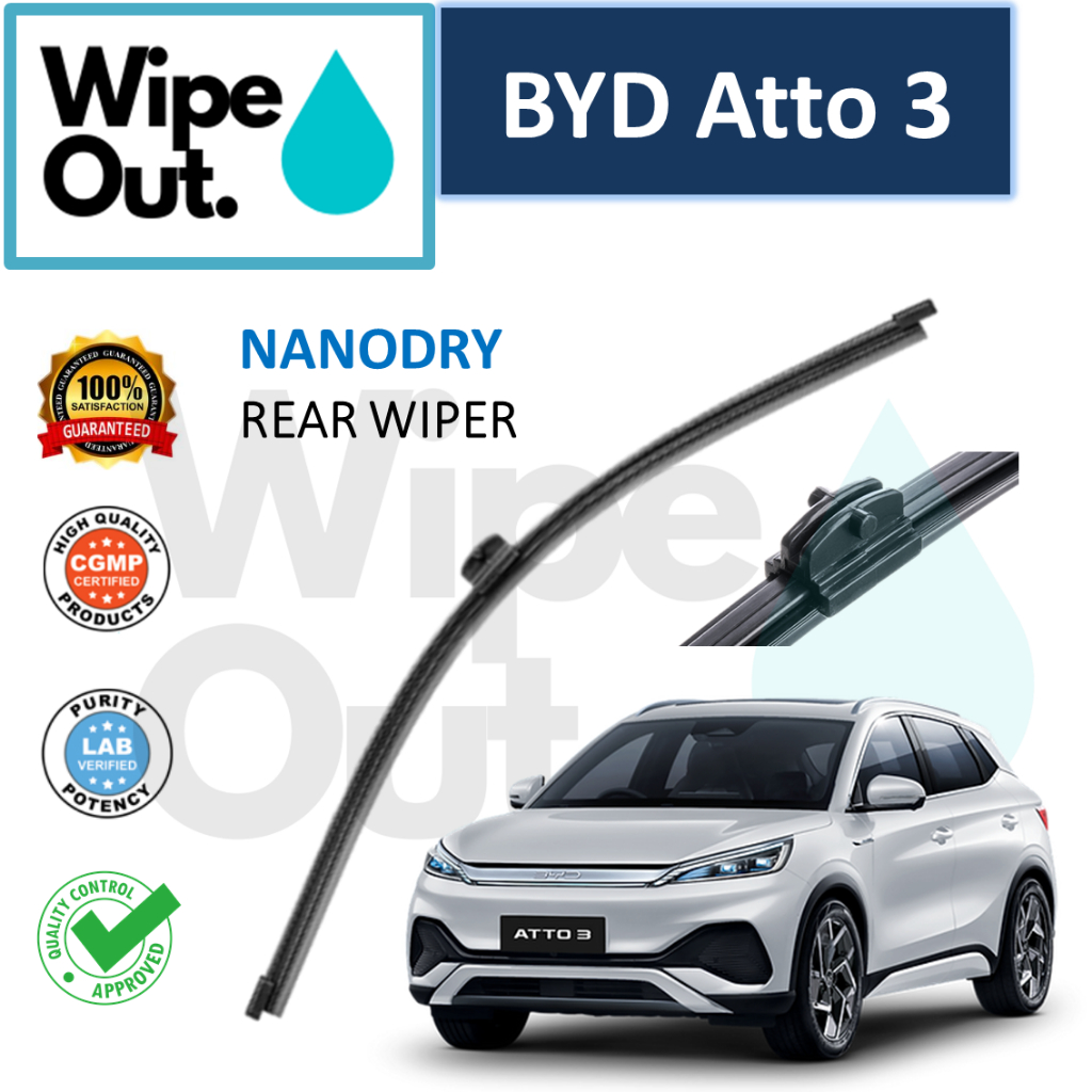BYD Atto 3 / Atto3 WipeOut NANODRY Rear Wiper Blade / Wiper Belakang ...