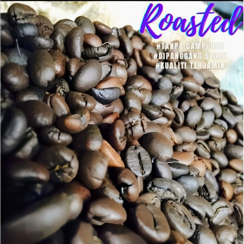 Biji Kopi Panggang Asli 1kg | Roasted Coffee Beans Premium Tanpa ...