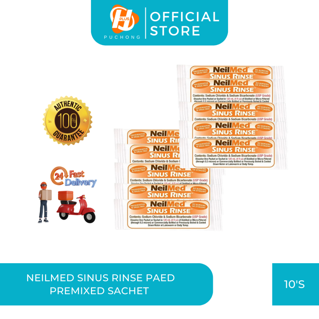 NEILMED SINUS RINSE PAED PREMIXED SACHET 10'S | Shopee Malaysia