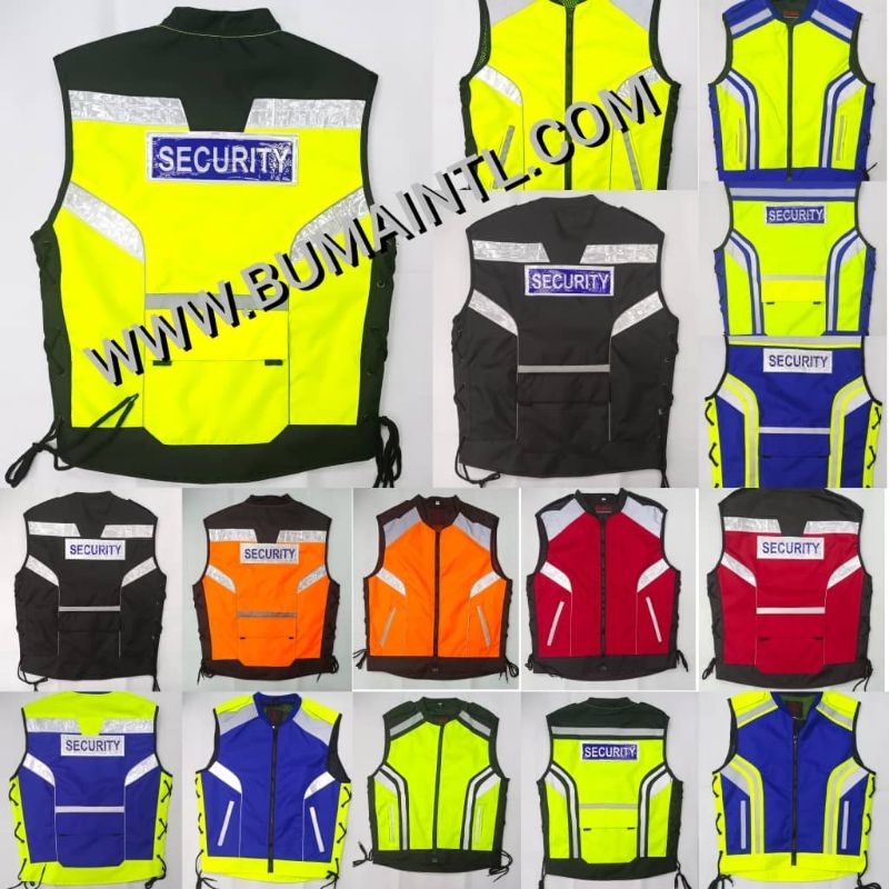 vest security siap tulisan blkg vest cordura | Shopee Malaysia