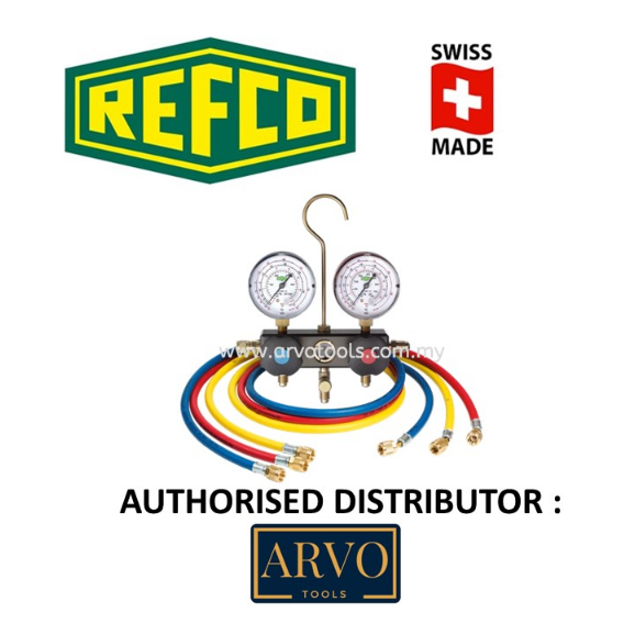 REFCO BM2-6-DS-CLIM-CCL-60 MANIFOLD SET (R22/407C/410A) - 5PCS HOSES ...