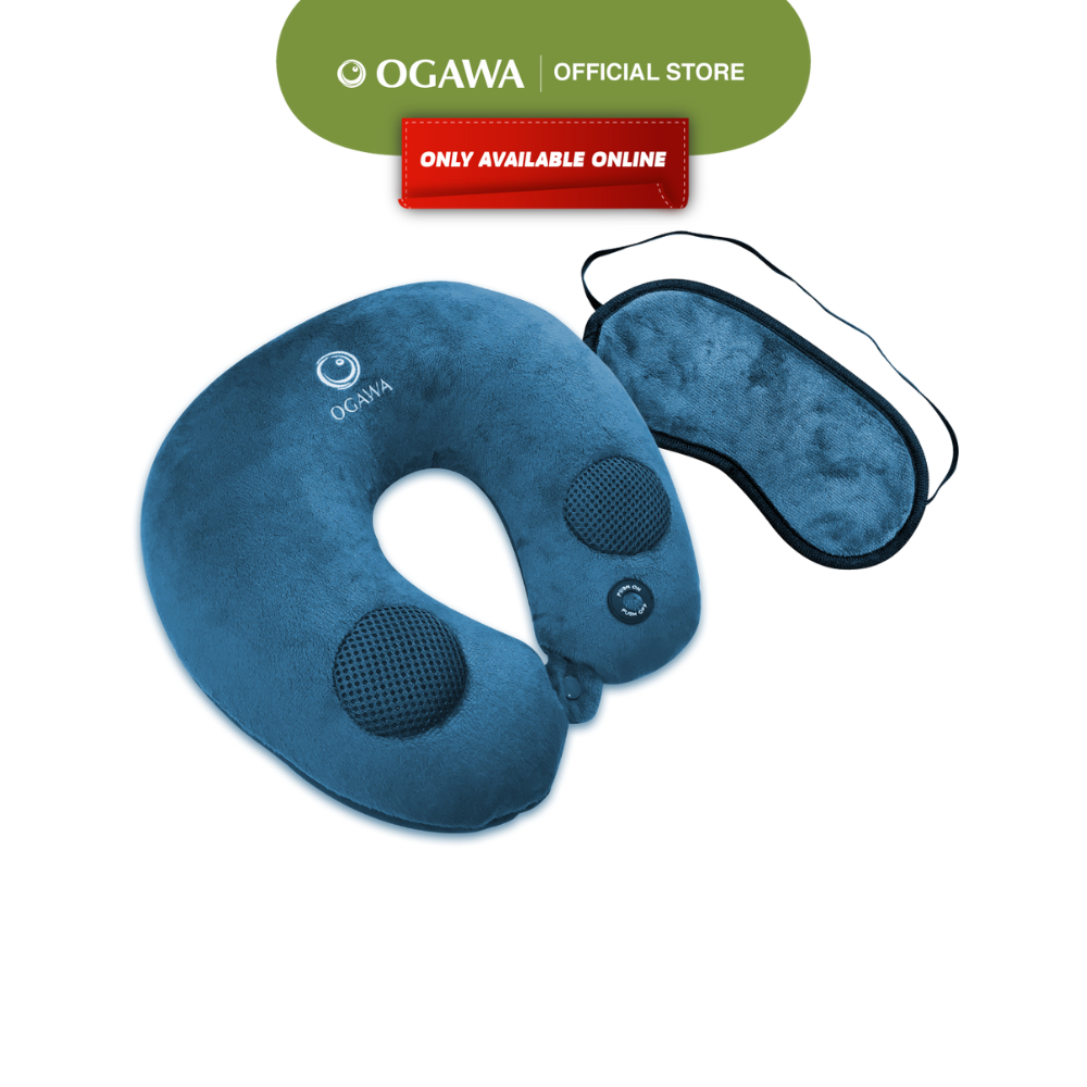 OGAWA Tinkle-X Music Vibration Massage Pillow and Sleep Eye Mask ...