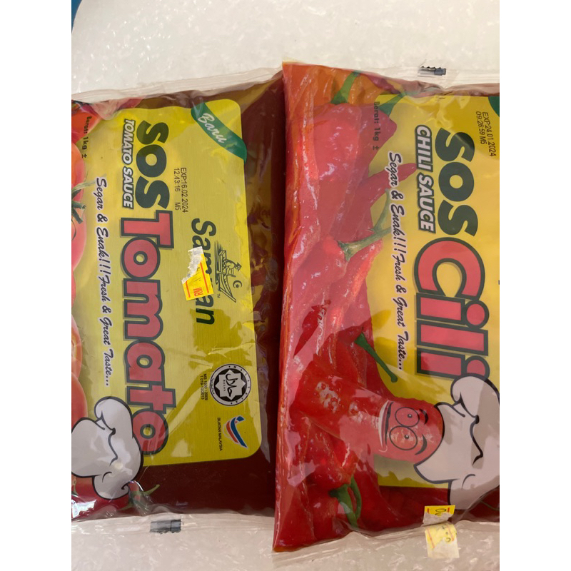 sos cili 1 kilo/sos tomato 1 kilo | Shopee Malaysia
