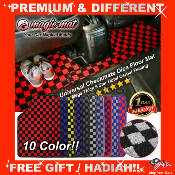 (5-Years Warranty) ORIGINAL Thai Carpet Dadu MAGIC MAT Karpet Kereta ...