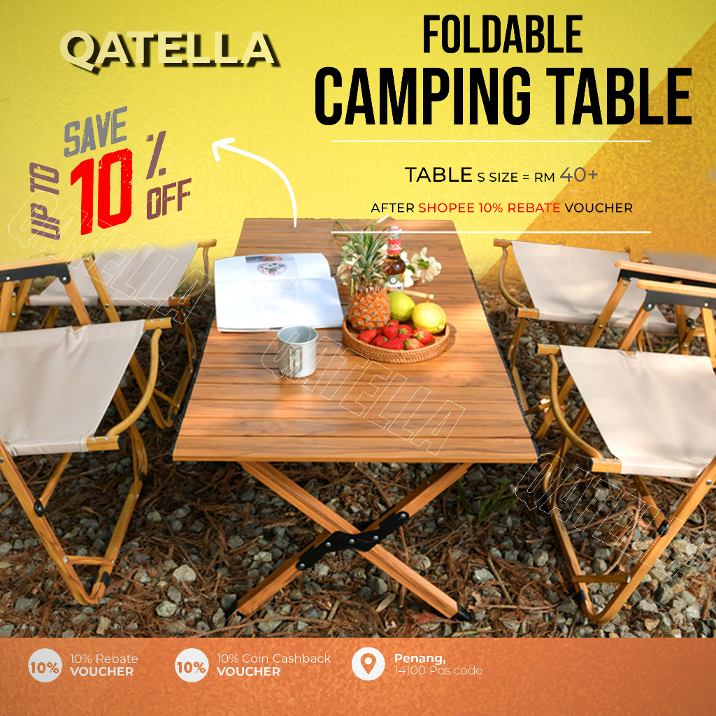 Qatella 50/90/120cm Luxury Outdoor Camping Glamping Folding / Portable ...