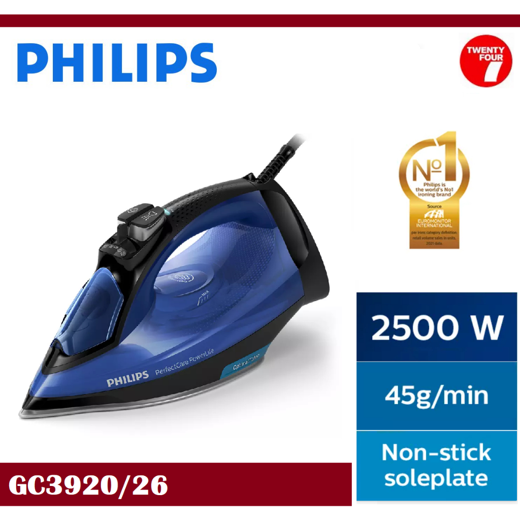PHILIPS PerfectCare Steam Iron GC3920/26 (2500W) GC392026 GC3920 ...