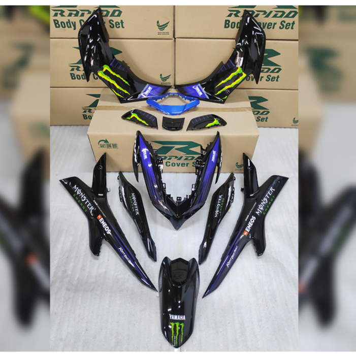 [READY STOCK] Coverset Bodyset NVX V2 THAI AEROX 155 MONSTER ENERGY (16 ...