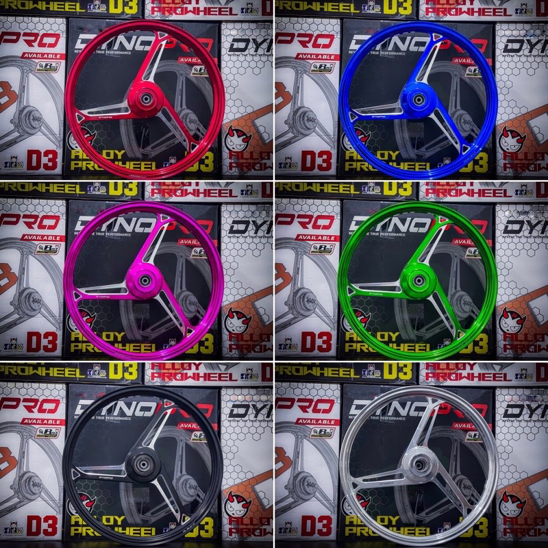 DYNOPRO CNC Forged Sport Rim D3 YAMAHA Y15 YSUKU Y15ZR V1 V2 / YAMAHA Y16ZR >> RED BLUE PURPLE ...