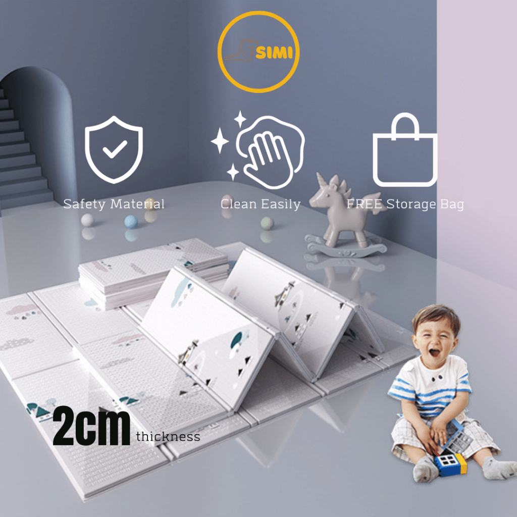 SIMI Foldable Baby Playmat XPE Material Crawling Mat Big Size Water ...