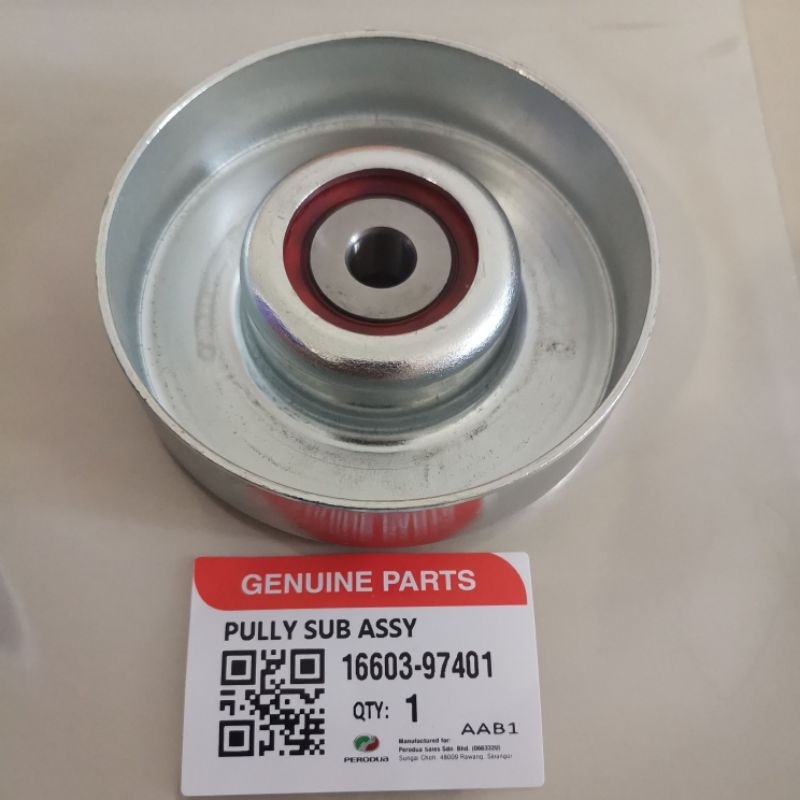 ORIGINAL PERODUA Myvi 1.3 AVNAZA 1.3 KEMBARA DVVT/ Fan Belt Pully Tensioner with Bearing (6302 ...