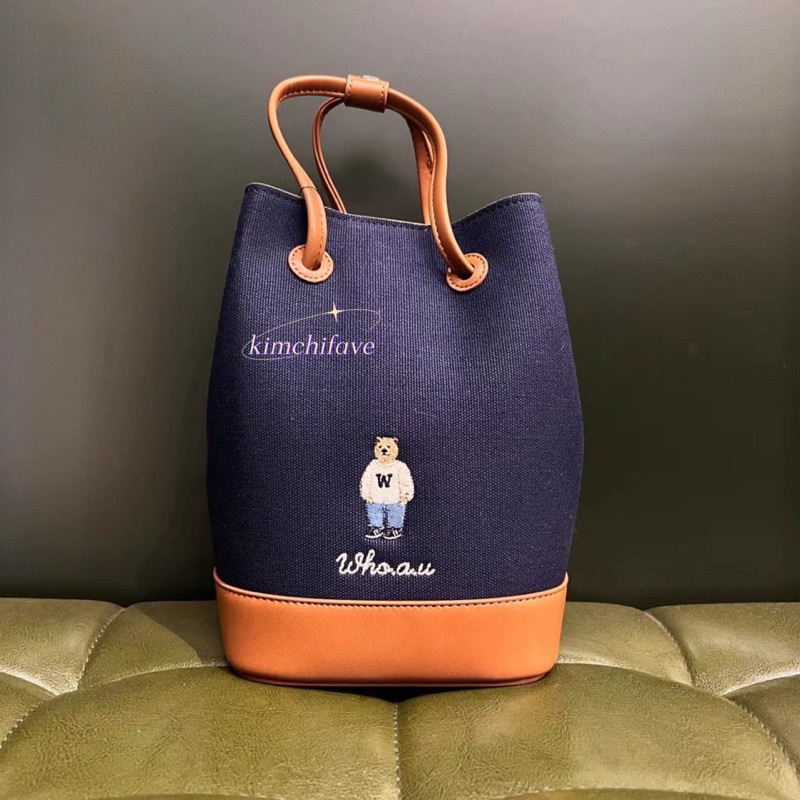 WHO.A.U Korea Mobile Sling Bag/Bucket Bag Women Top Handle Bag韩国潮牌Whoau ...