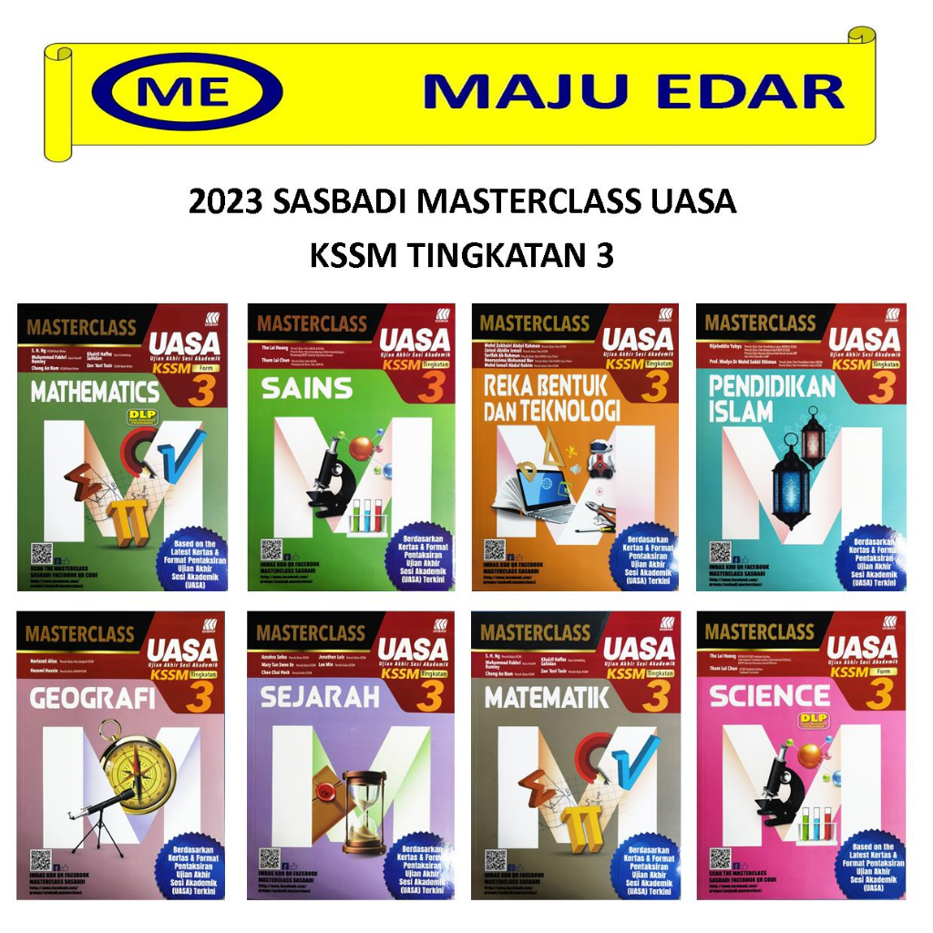 2023 SASBADI MASTERCLASS UASA KSSM TINGKATAN 3 / FORM 3 | Shopee Malaysia