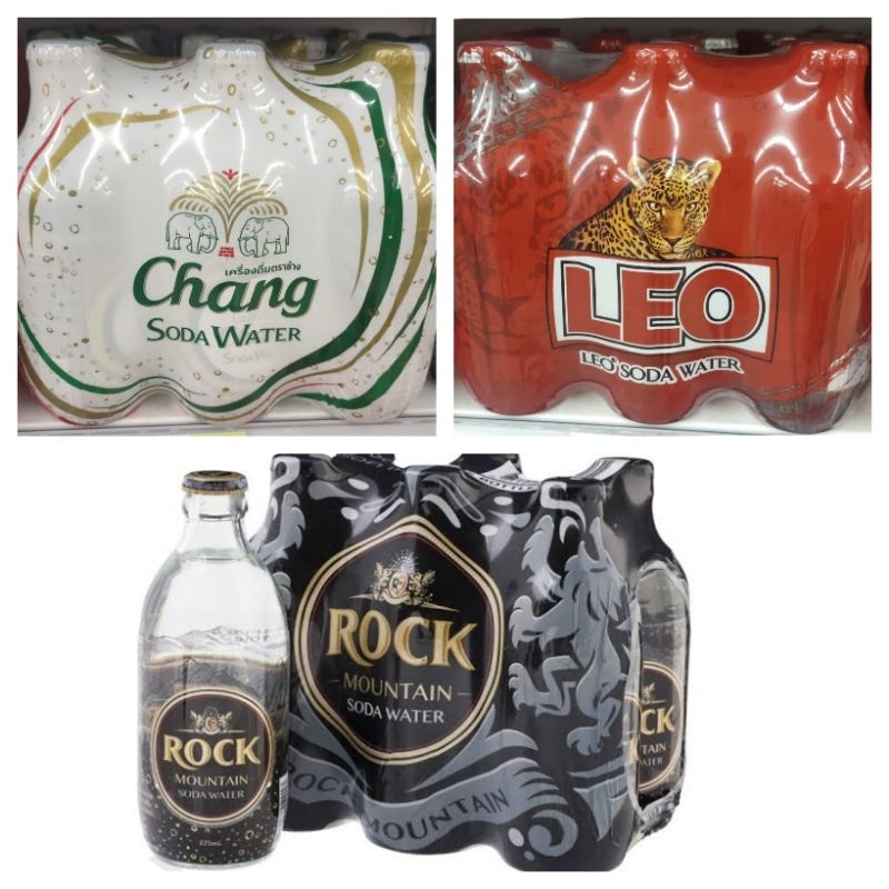 HALAL SODA WATER BRAND ROCK MOUNTAIN, CHANG, LEO (325cc x 6 BOTTLE ...