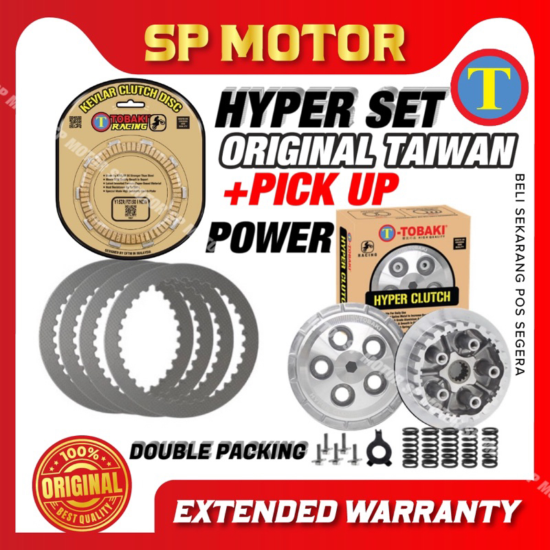 TOBAKI HYPER CLUTCH LC135/ Y15/SRL110/SRL115 Fi/Y125Z/ RS150/EX5/Y110 ...