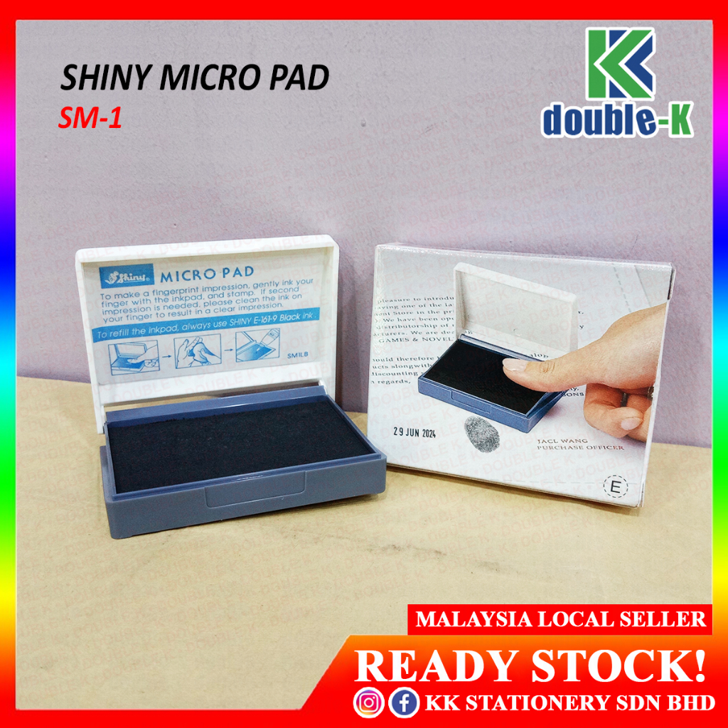 Shiny SM-1 Micro Pad Finger Print Stamp Pad - RM15.60/pcs | Shopee Malaysia