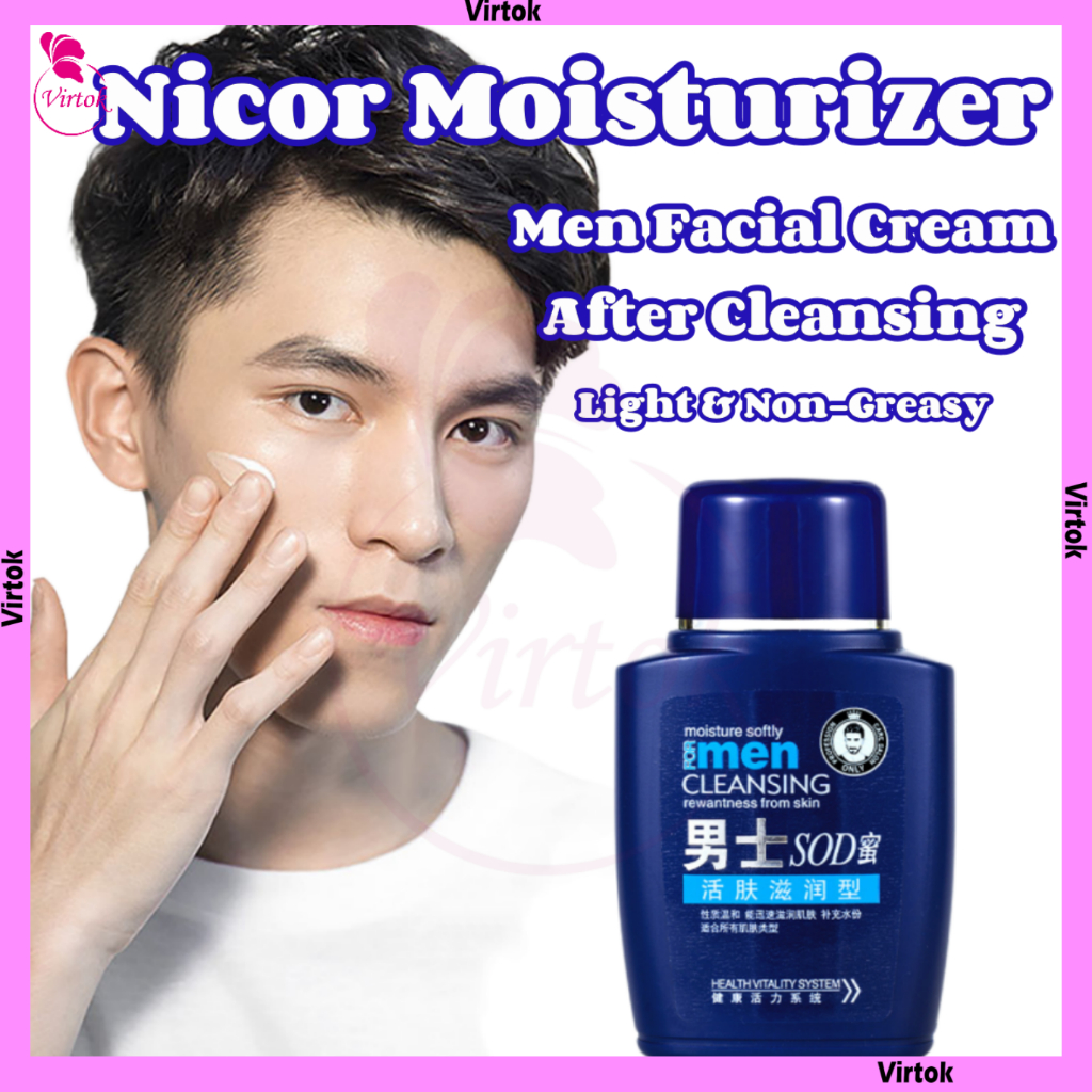 VIRTOK Nicor Men Moisturizer Face Whitening Cream Anti-Aging Anti ...