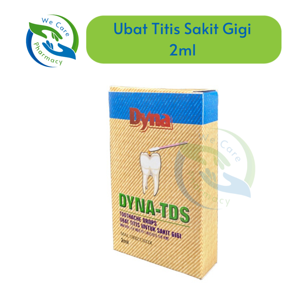 DYNA - TDS Toothache Drops /UBAT TITIS UNTUK SAKIT GIGI 2ML | Shopee ...