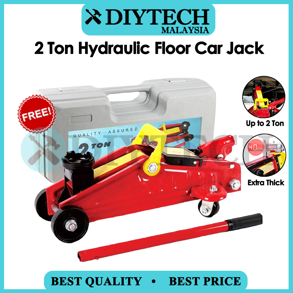 DIYTECH 2 Ton Hydraulic Floor Jack Wtih Box Car Jack Car Lifting ...