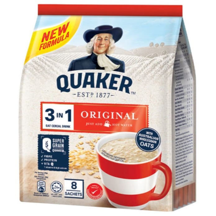 QUAKER MINI 3 IN 1 ORIGINAL 8'S X 28G | Shopee Malaysia