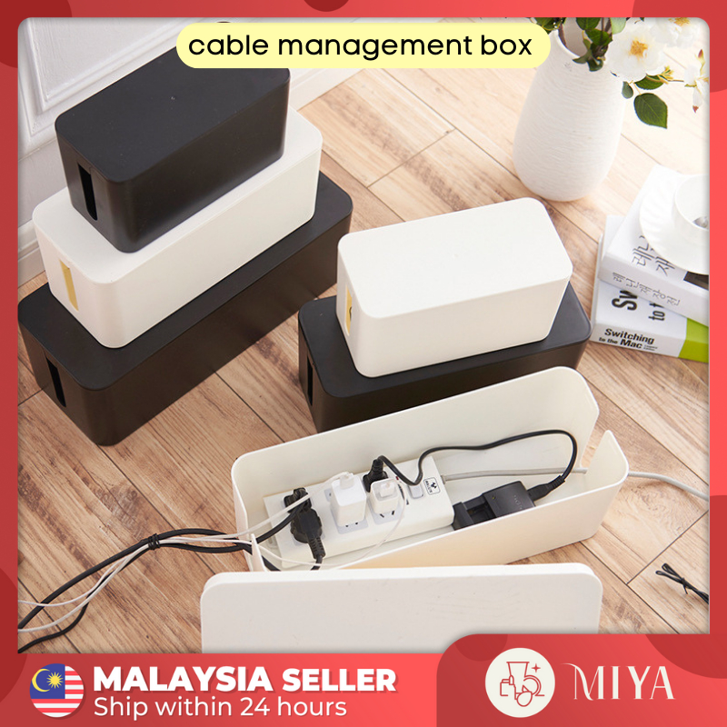 Cable Management Storage Box Desk Organizer Minimalist Cable Organizer ...