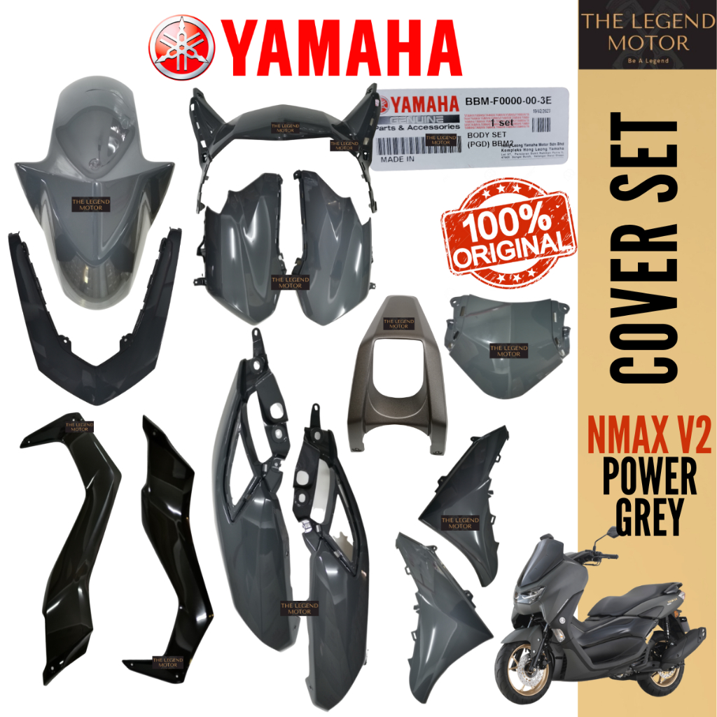 NMAX155 V2 NMAX 155 ICON GREY POWER GRAY COVER SET FULL BODY COVERSET ...