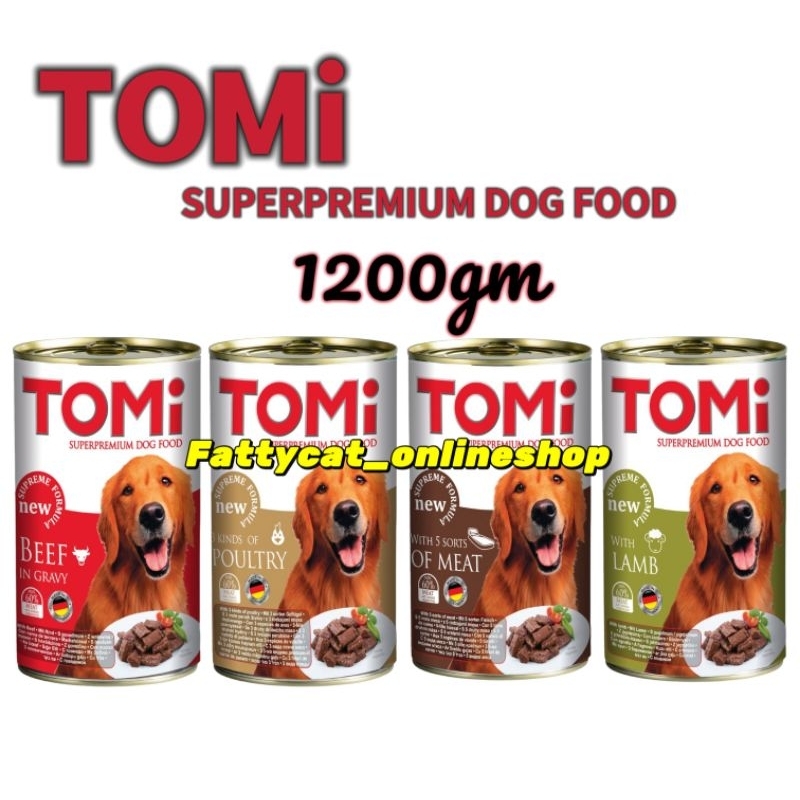 TOMI DOG CANNED, DOG WET FOOD 1200GM (MADE IN GERMANY) | Shopee Malaysia