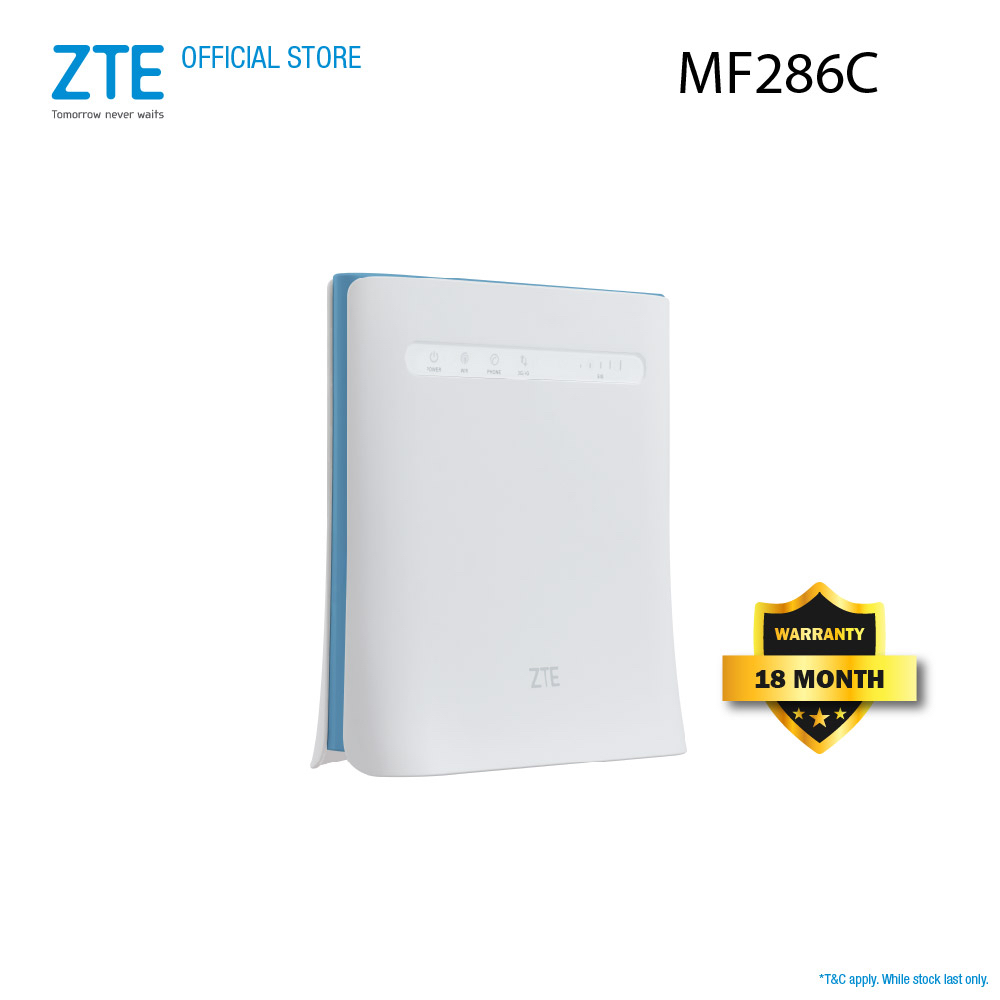 ZTE MF286C WiFi 4G Router Modem [Support 4G SIM | 2.4Ghz & 5Ghz WIFI ...