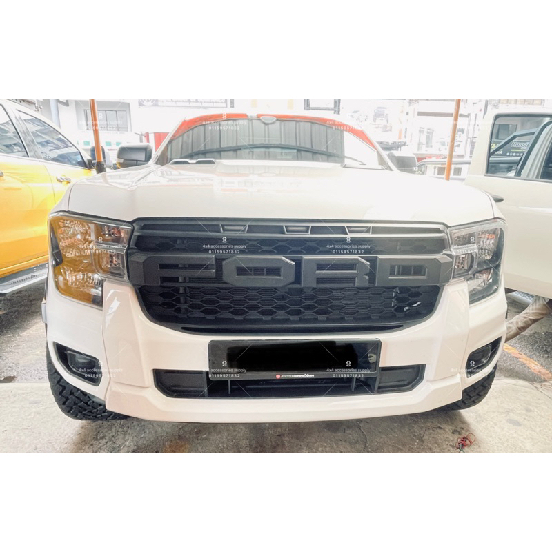 Ford Ranger T9 XL 2022-2024 Front Grill With 3LED White & Orange Colour ...