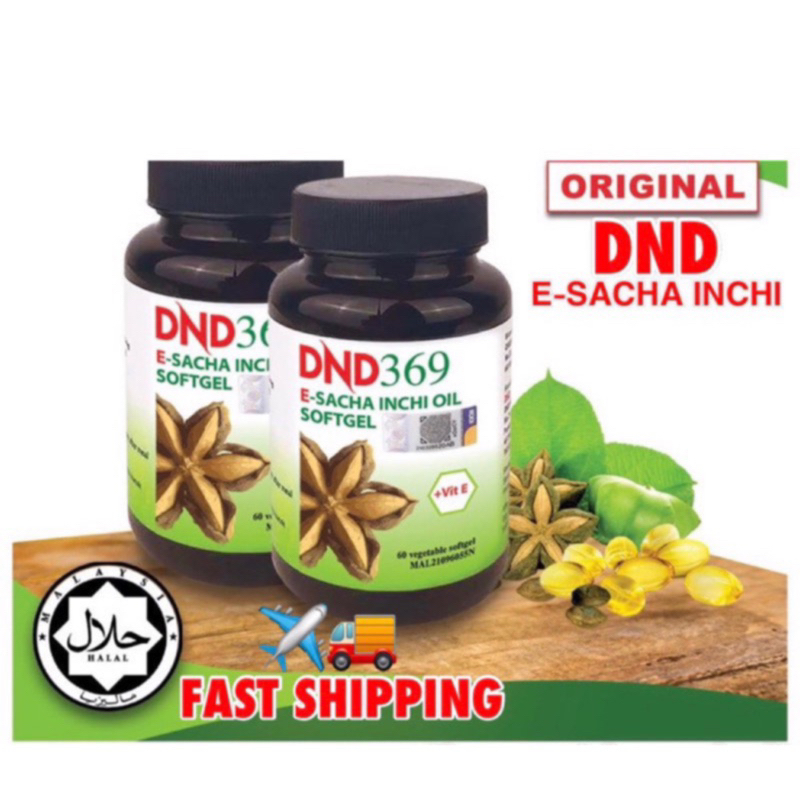 DND 369 E-SACHA INCHI OIL SOFTGEL (1 BOTOL /60 BIJI) | Shopee Malaysia