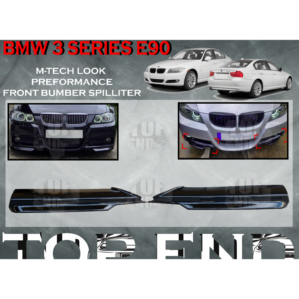 BMW 3 SERIES E90 2005-2008 MTECH LOOK M PERFORMANCE FRONT BUMPER ...