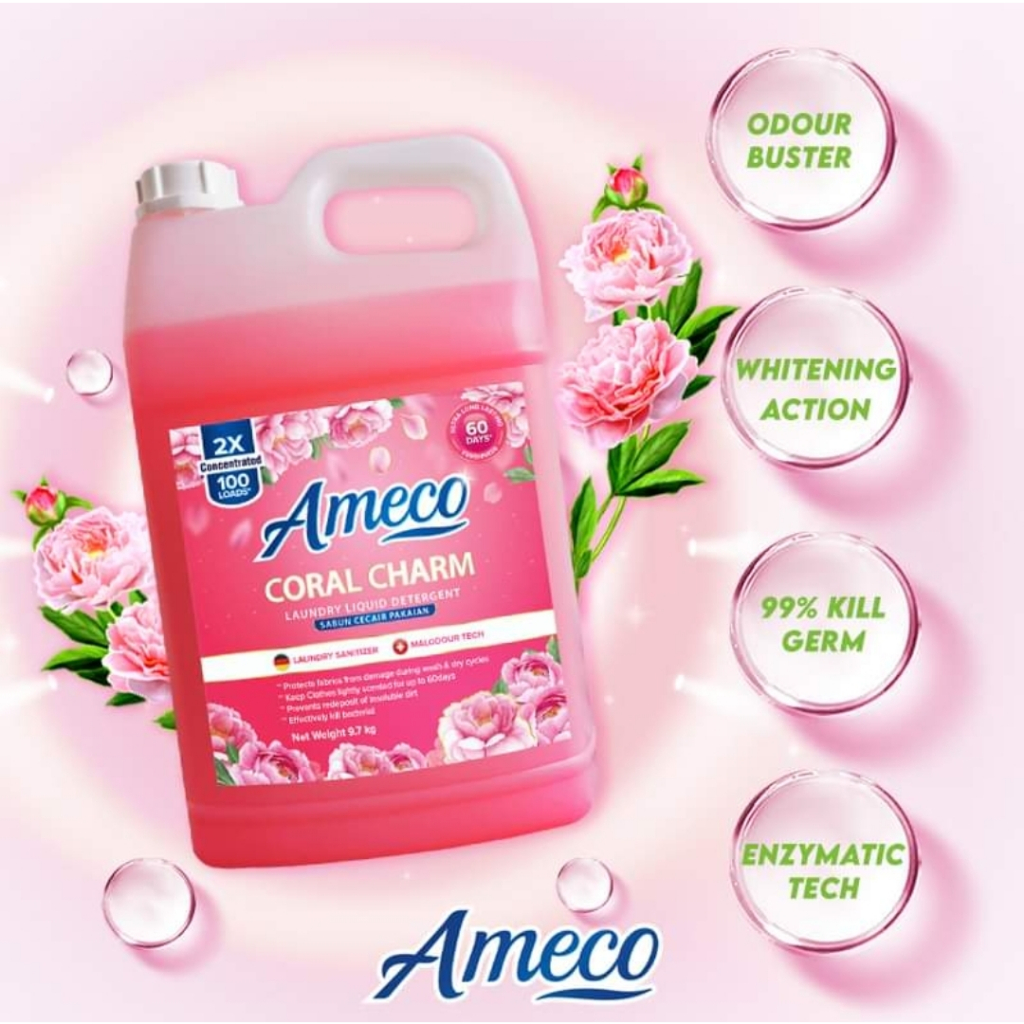 Mesraku (Candy Rose) - Ameco Laundry Detergent 9.7kg | Shopee Malaysia