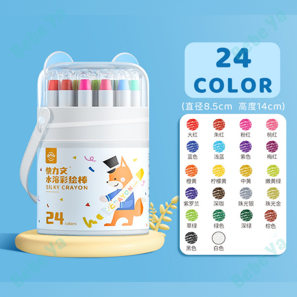 Enmy 48 Colour Crayon For Kids- Washable Non Toxic Colouring Painting ...