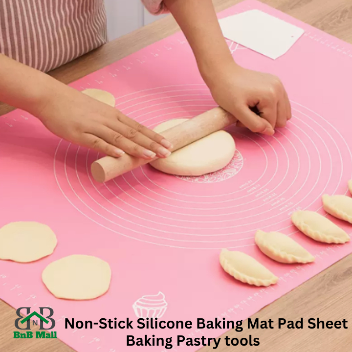 Non Stick Silicone Baking Mat Flour Rolling Scale Kneading Dough Pad ...