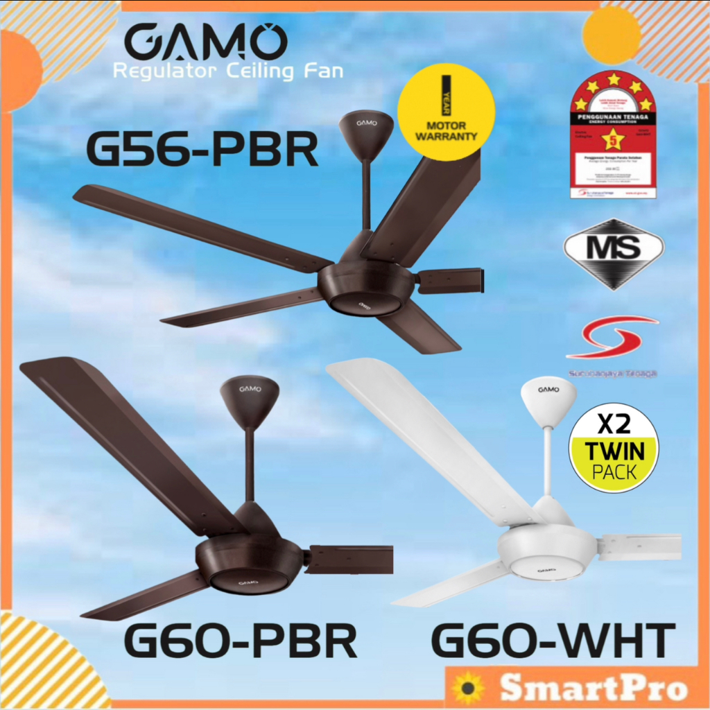 [Twin Pack] Gamo G56-PBR /G60-PBR/ G60-WHT 5 Speed Regulator Ceiling ...