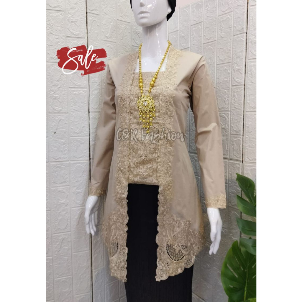 READY STOCK 🇲🇾 Kebaya Labuh Tunic Embroidery/Kebaya Kota Bharu Panjang ...