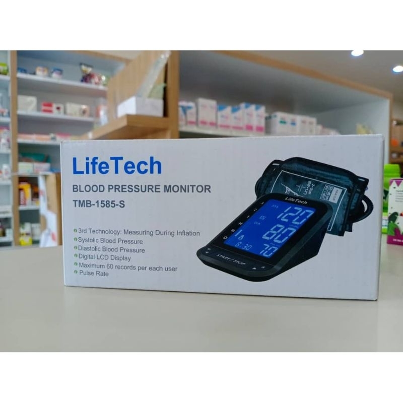 LIFE TECH BLOOD PRESSURE MONITOR / MESIN TEKANAN DARAH | Shopee Malaysia