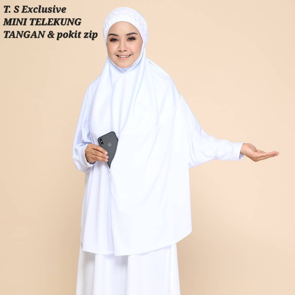 Mini Telekung Poket Berzip / Mini Telekung Umrah Haji | Shopee Malaysia
