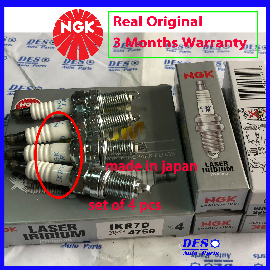 (4 pcs) Original NGK Spark Plug Iridium Alza, Myvi 07 plus, Perodua ...
